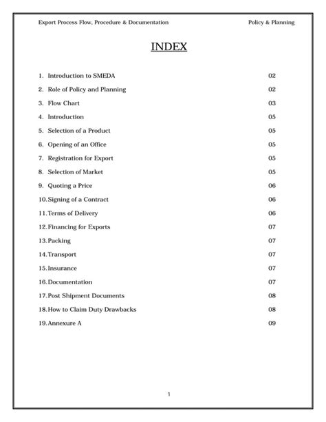 Export Process Flow Pdf