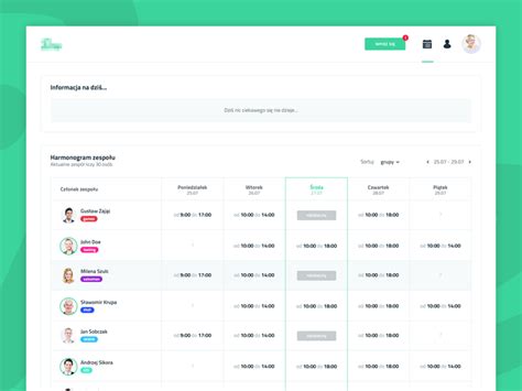 Company Timesheet Dashboard Elements Data Tables
