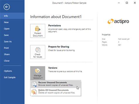 Actipro Ribbon Office Like User Interface Wpf Control