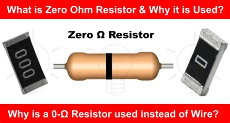why is zero ohm resistor used 0 Ω resistor applications