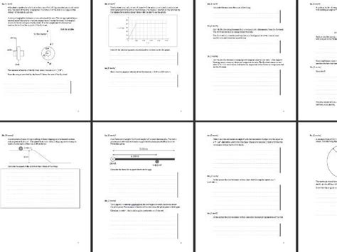 Ib Dp Physics Question Book A 4 Rigid Bodies Hl Teaching Resources