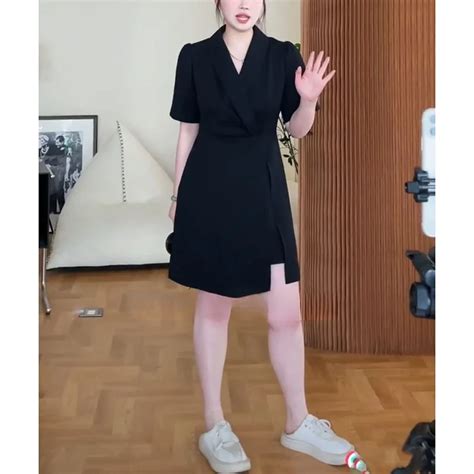 Plus Size Fat Girl Slimming Set Women New Age Reducing High Sense Dress