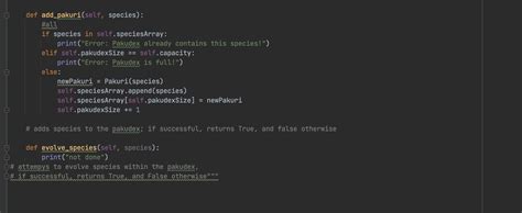 Solved Need Help With Coding In Class Pakudex In Chegg