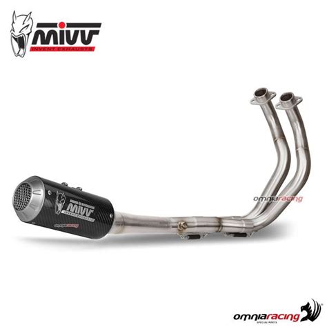 Mivv Mk Full Exhaust System Slip On In Carbon Fiber Racing For Yamaha Mt X Ya Sm C