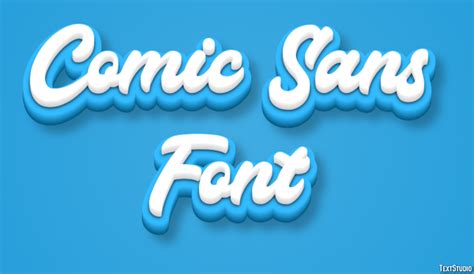 Comic Sans Font Text Effect And Logo Design Font