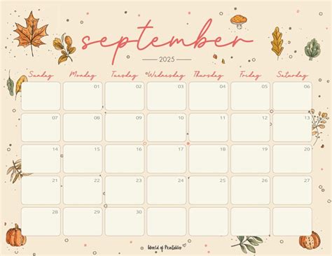 September Calendar Themes September Calendar 🕵🏻♟🎻📜🔍