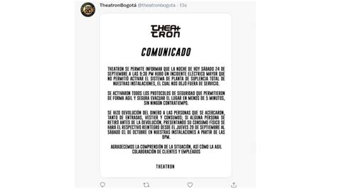 Video Evacúan A Theatron Por Un Conato De Incendio Que Obligó A
