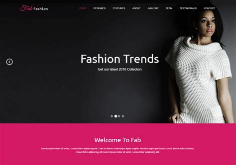 Template Html Css Fashion At Lola Goll Blog