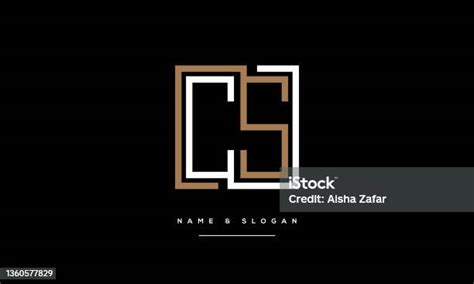Cs Sc 추상 문자 로고 모노그램 로고에 대한 스톡 벡터 아트 및 기타 이미지 로고 대문자 모노그램 Istock
