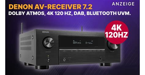 Immer Geiler Sound Denon HiFi AV Receiver Mit 4K 120 Hz Und HDMI 2 1