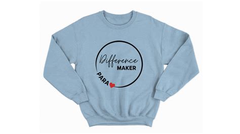 Difference Maker Para Professional Autism Acceptance Sweatshirt A Is