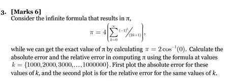 Solved 3 Marks 6 Consider The Infinite Formula That