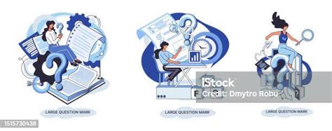 래지 물음표 문제 및 솔루션 개념 은유 질문 Faq 자주 묻는 도움말 개념에 대한 스톡 벡터 아트 및 기타 이미지 개념