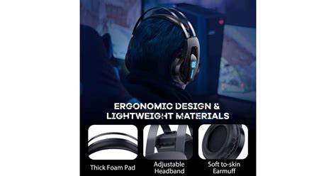 Onikuma K16 Single LED Gamer Headset Pepita