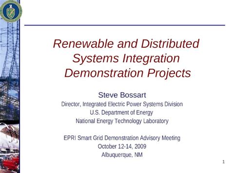 Ppt Renewable And Distributed Systems Integration Demonstration