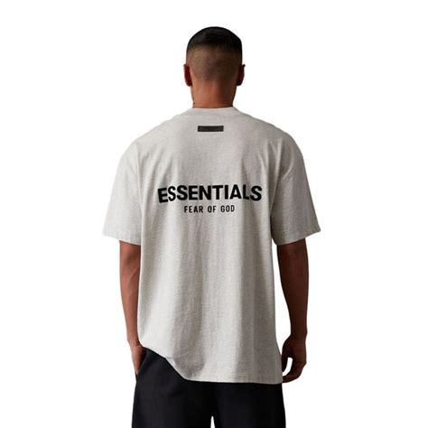Buy Fear Of God Essentials T Shirt Light Oatmeal Ss22 In Nz Im Your