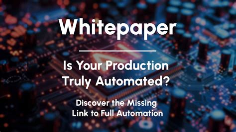 Seco S P A Is Your Production Truly Automated Discover The Missing