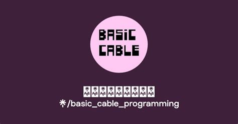 Basic Cable Programming S Link In Bio Linktree
