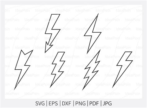 Lightning Bolt Svg Lightning Vector Thunder Svg Flash Svg Lightning Svg Lightning Bolt