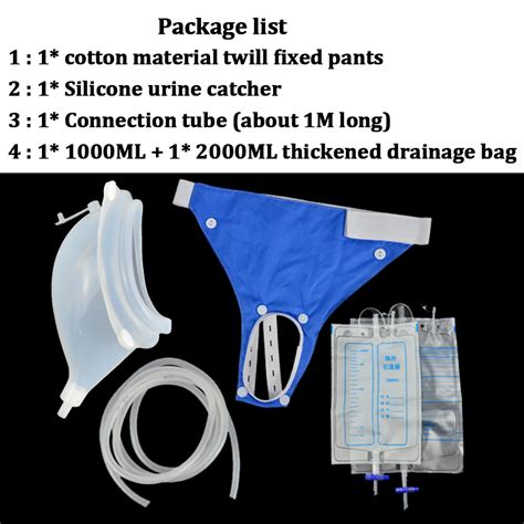 Silicone Urine Collection Bag Bedridden Use Incontinence Panty Urine