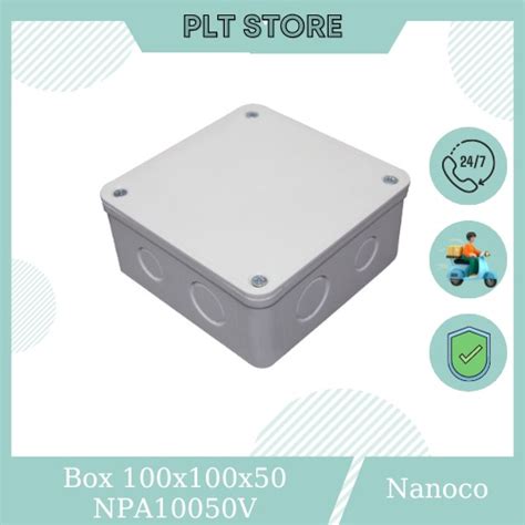 Hộp Box Điện Hộp Nối Dây 100x100x50 Nanoco Panasonic Npa10050v