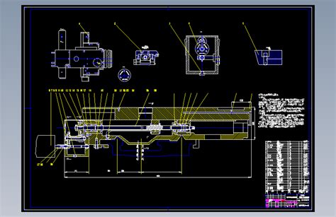 C6150普通卧式车床的数控化改造含全套cad图纸autocad 2004模型图纸下载 懒石网