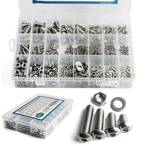 Natsen Schrauben Set 560pcs Linsenkopfschrauben Innensechskant M3 M4 M5
