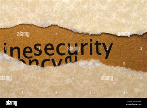 Security Text On Paper Hole Stock Photo Alamy