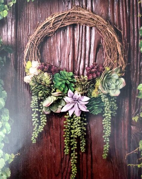 Diy Succulent Wreath For Your Front Door