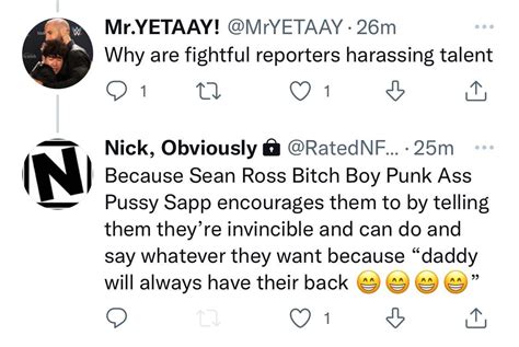 Sean Ross Sapp Of Fightful On Twitter Hey I M Just Putting These