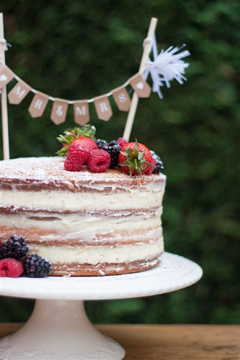 DIY Naked Wedding Cake Tutorial