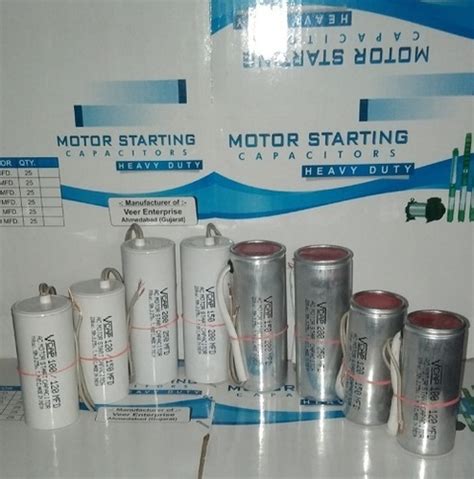 Motor Starting Capacitor - Steel, Weight Range 0-450g, Voltage Options ...