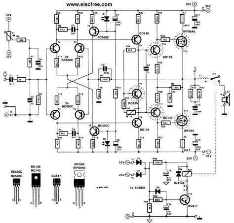 120w Mosfet Power Amplifier Irf540 Irf9540 — Postimages