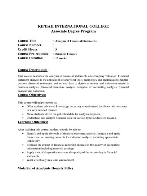 Analysis Of Financial Statment Pdf Expense Equity Finance