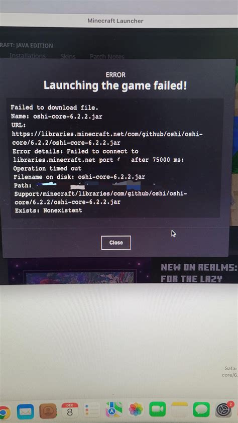 Exit Code 1 On Mac Java How Can I Fix That Rminecraft