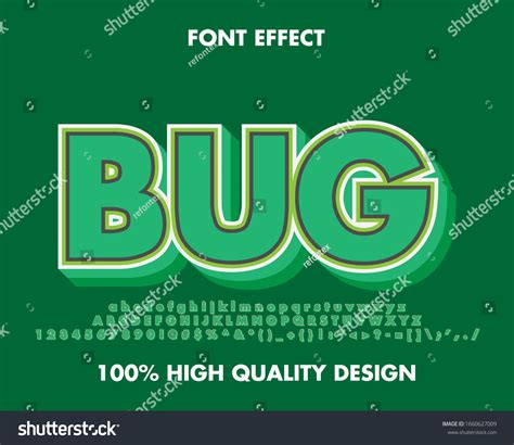 Number 3 Bug Font Over 13 Royalty Free Licensable Stock Vectors