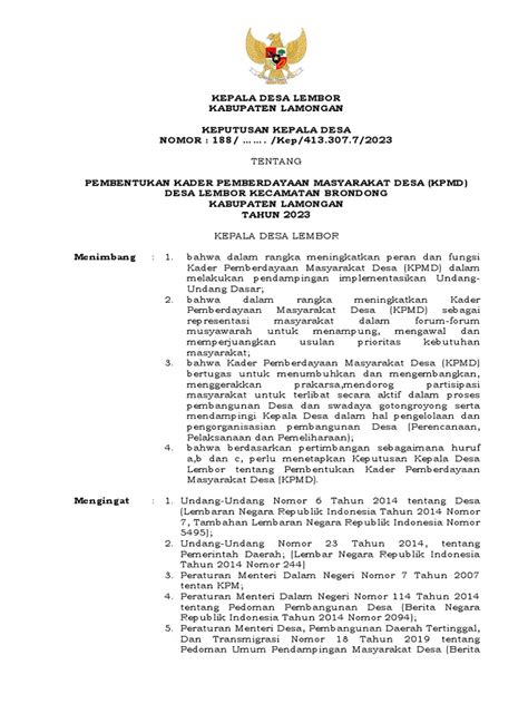 Contoh Sk Kpmd Pdf