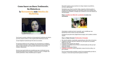 Como Hacer Un Buen Testimonio Su Historia Es La Herramienta Mas