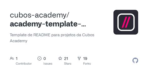 Github Cubos Academy Academy Template Readme Projects Template De Readme Para Projetos Da