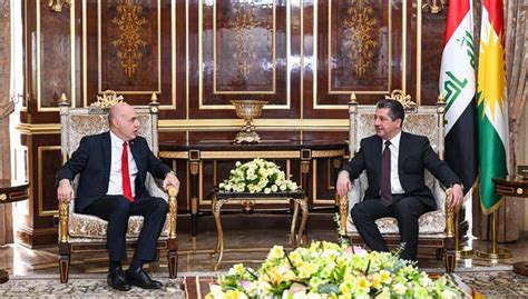 السفير التركي في بغداد يلتقي رئيس حكومة إقليم شمال العراق