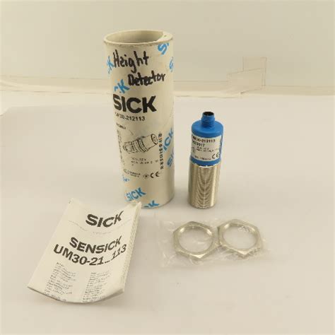 Sick UM30 212113 Ultra Sonic Distance Sensor 9 30VDV Bullseye