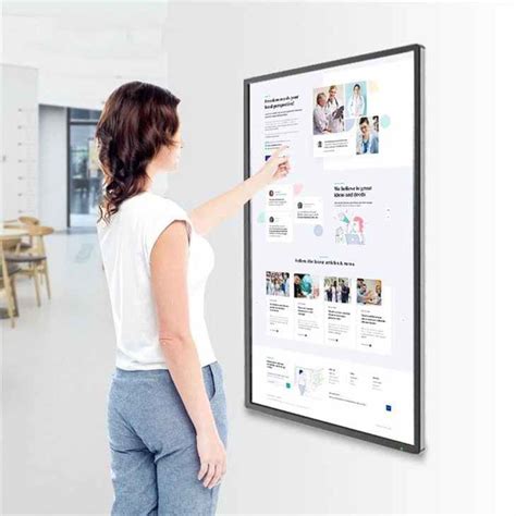 중국 벽 마운트 광고 디스플레이 터치 스크린 키오스크 공장 및 공급 업체 도매 견적 Hsdtouch
