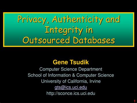 Ppt Privacy Authenticity And Integrity In Outsourced Databases Powerpoint Presentation Id