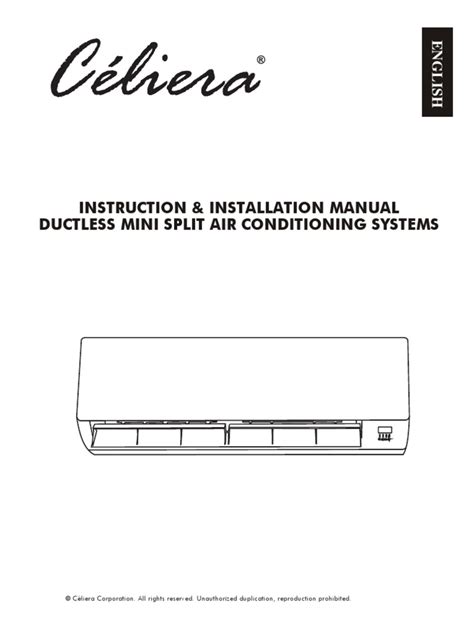Celiera Mini Split Air Conditioning Systems En Pdf Ac Power Plugs