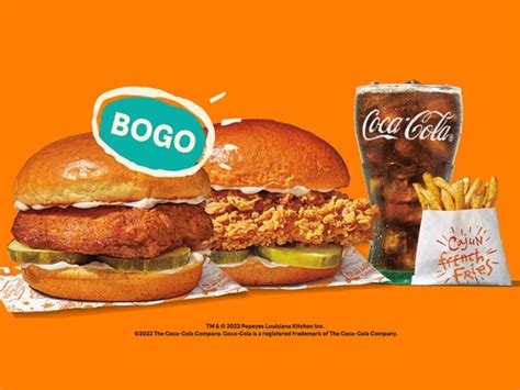 Buy Any Chicken Sandwich Combo Get A Free Chicken Sandwich At Popeyes