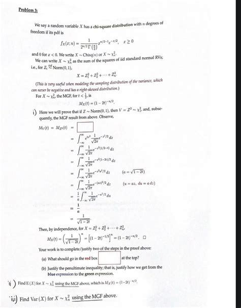 Solved Problem 3 We Say A Random Variable X Has A Chegg Com