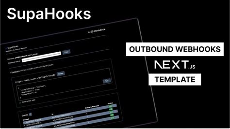 Supahooks An Outbound Webhooks Nextjs Template Hookdeck Posted On The Topic Linkedin