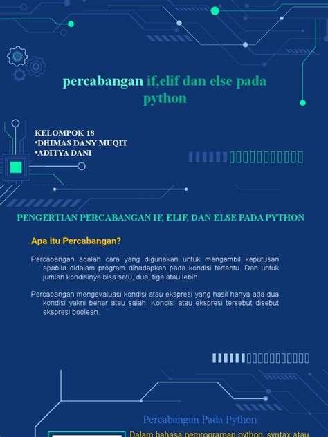 Percabangan If Elif Else Pdf