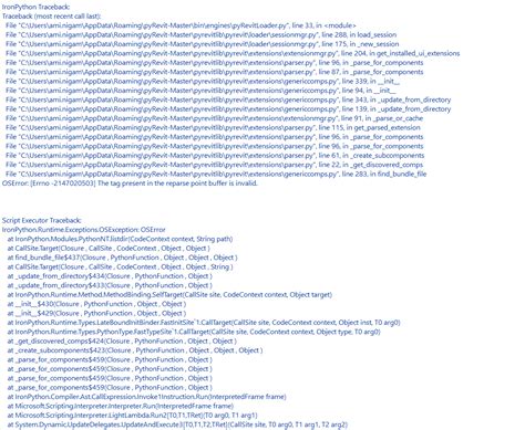 PyRevitLoader Error Loading PyRevit After Visual Studio Code Installation Runtime PyRevit