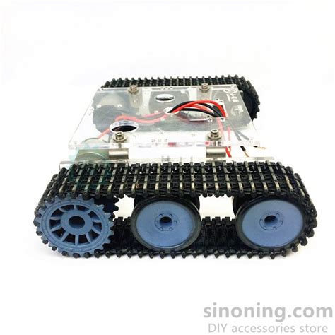 Acrylic Tank Robot Chassis Dc9 12v Tracked Vehicle Diy Arduino Kit